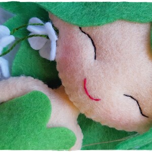 Felt Fairy Pattern, Green Fairy Pattern, Felt Doll Pattern, Sewing ...