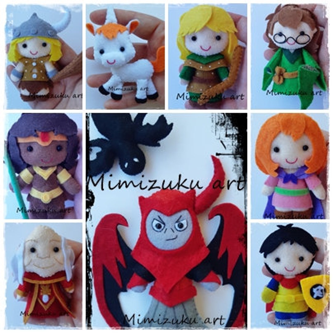 Dungeons and Dragons Felt Doll, Dungeons and Dragons Felt Toy ...