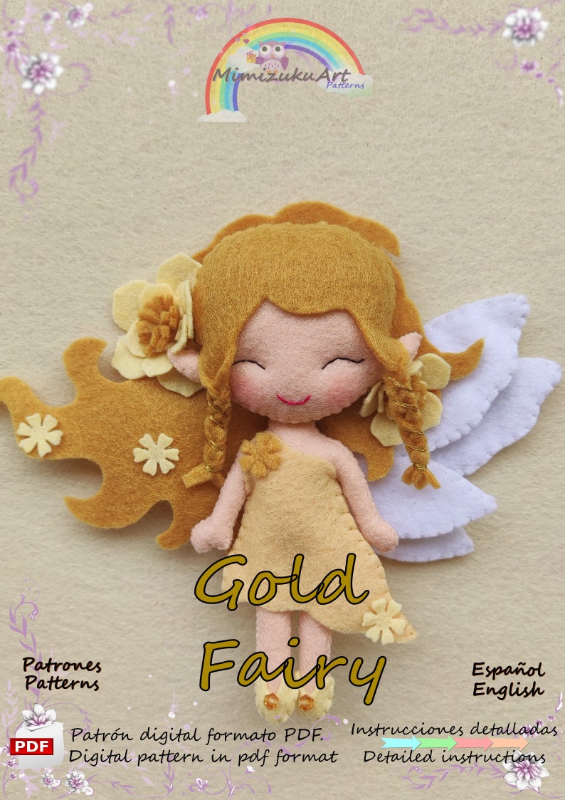 Fairies Doll Pattern Pdf Soft Toys Sewing Patterns Easy - Etsy Australia