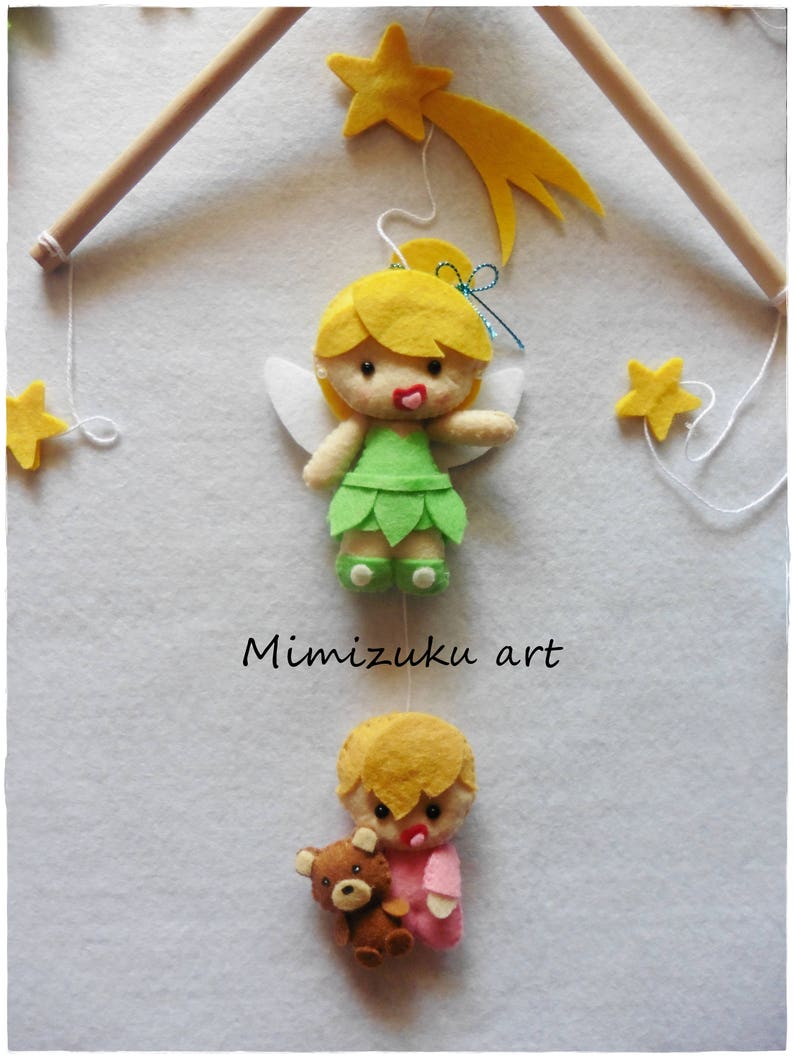Peter Pan Felt Mobile Newborn Gift for Babyshower Felt - Etsy