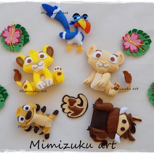 The Lion King Baby Felt Mobile, Felt Mobile Gift for Baby, Newborn Gift ...