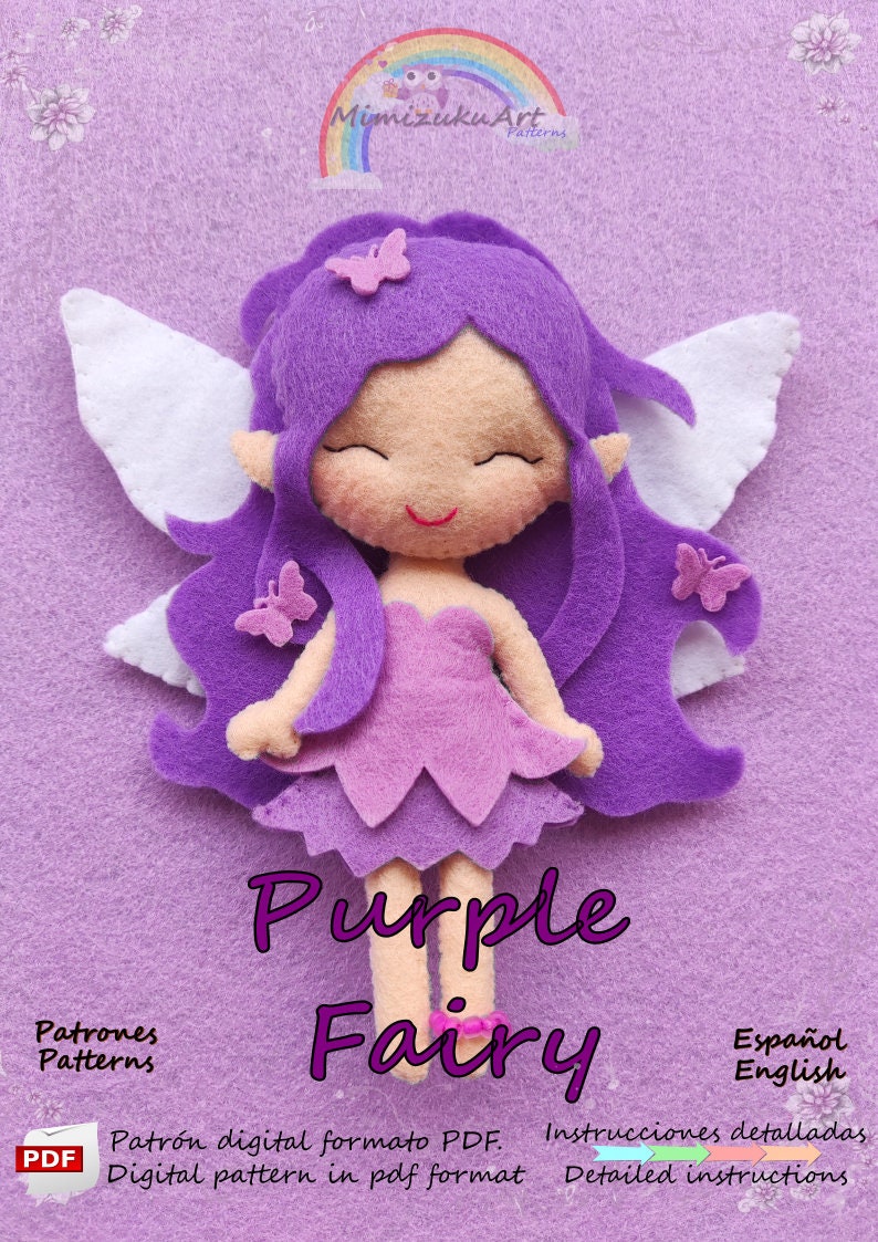 Fairies Doll Pattern Pdf Soft Toys Sewing Patterns Easy - Etsy