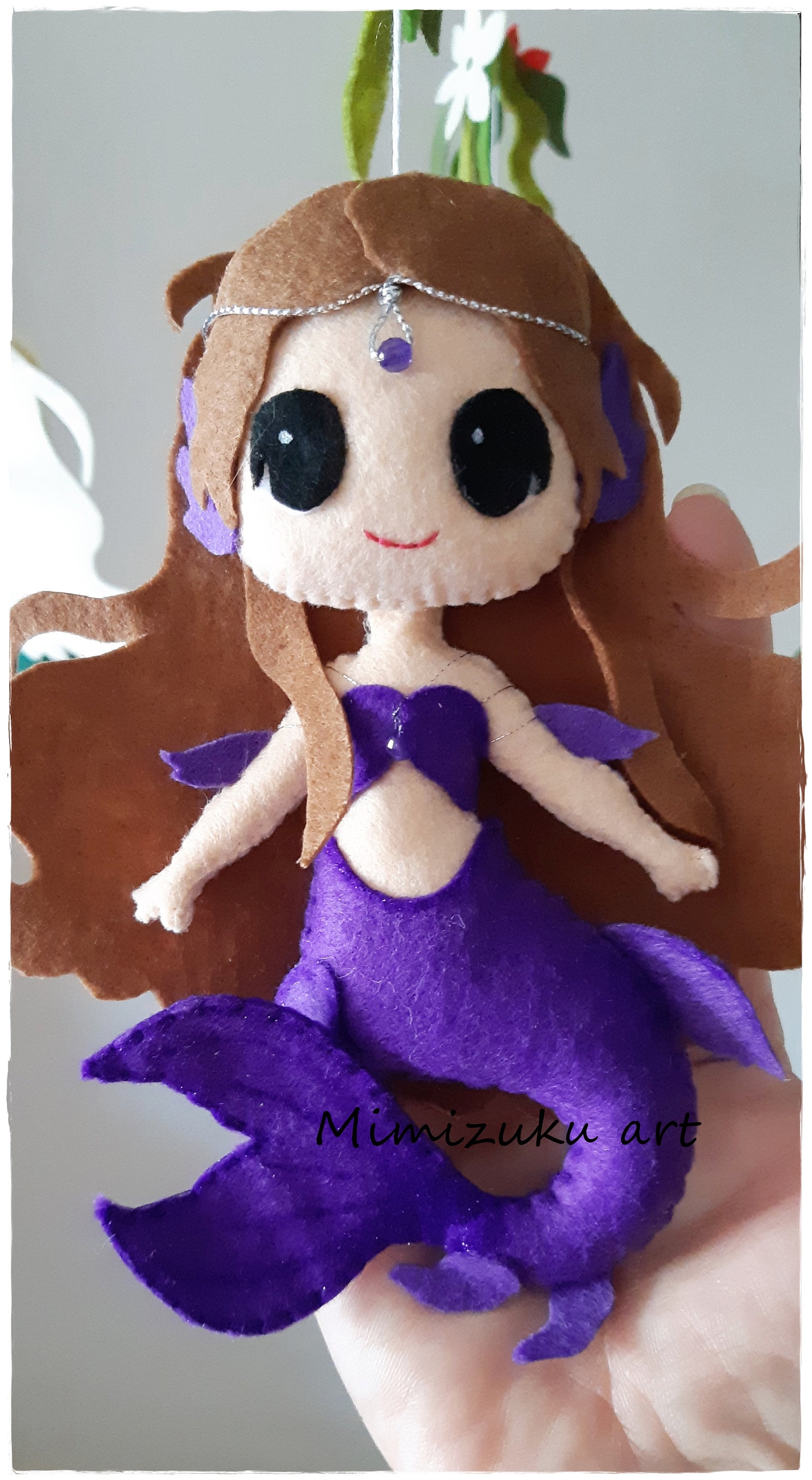 Mermaids Baby Mobile Mermaid Felt Mobile Sirens Felt Mobile | Etsy