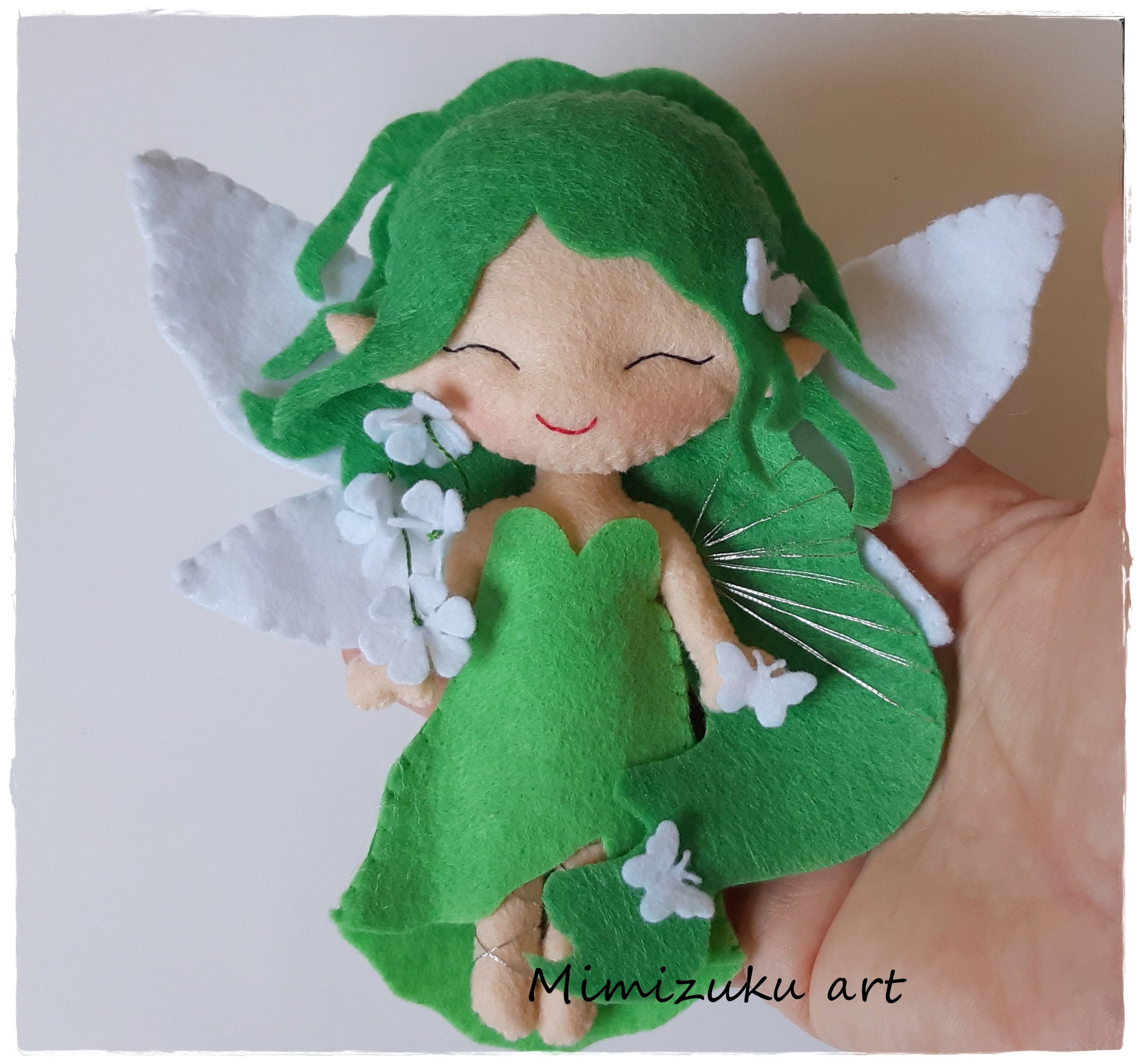 Felt Fairy Pattern Green Fairy Pattern Felt Doll Pattern - Etsy