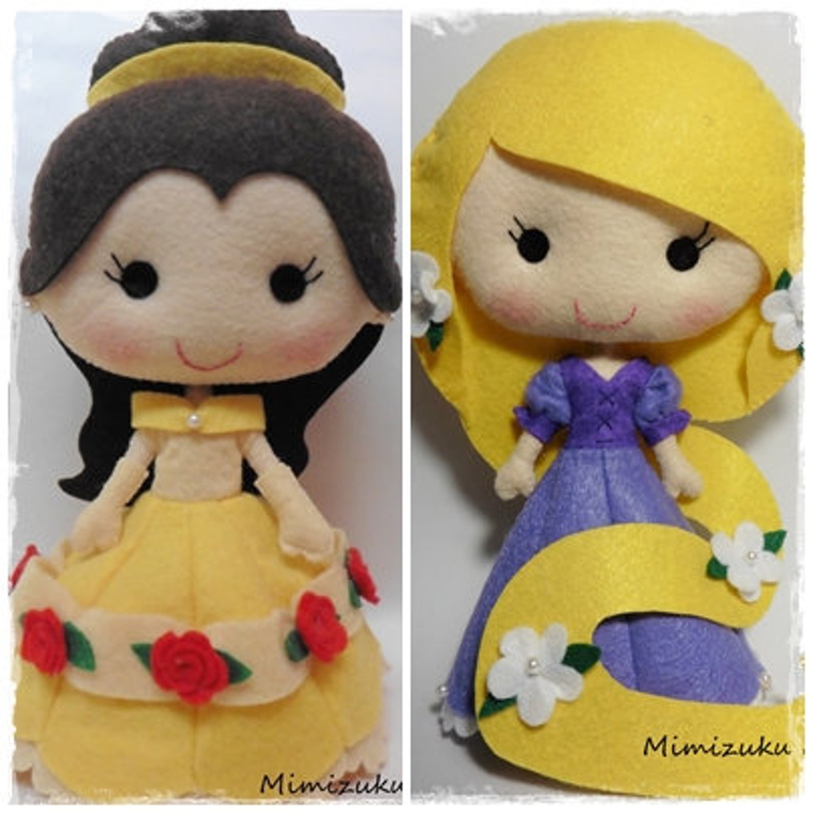 Disney Princess Felt Disney Princess Art Doll Disney - Etsy
