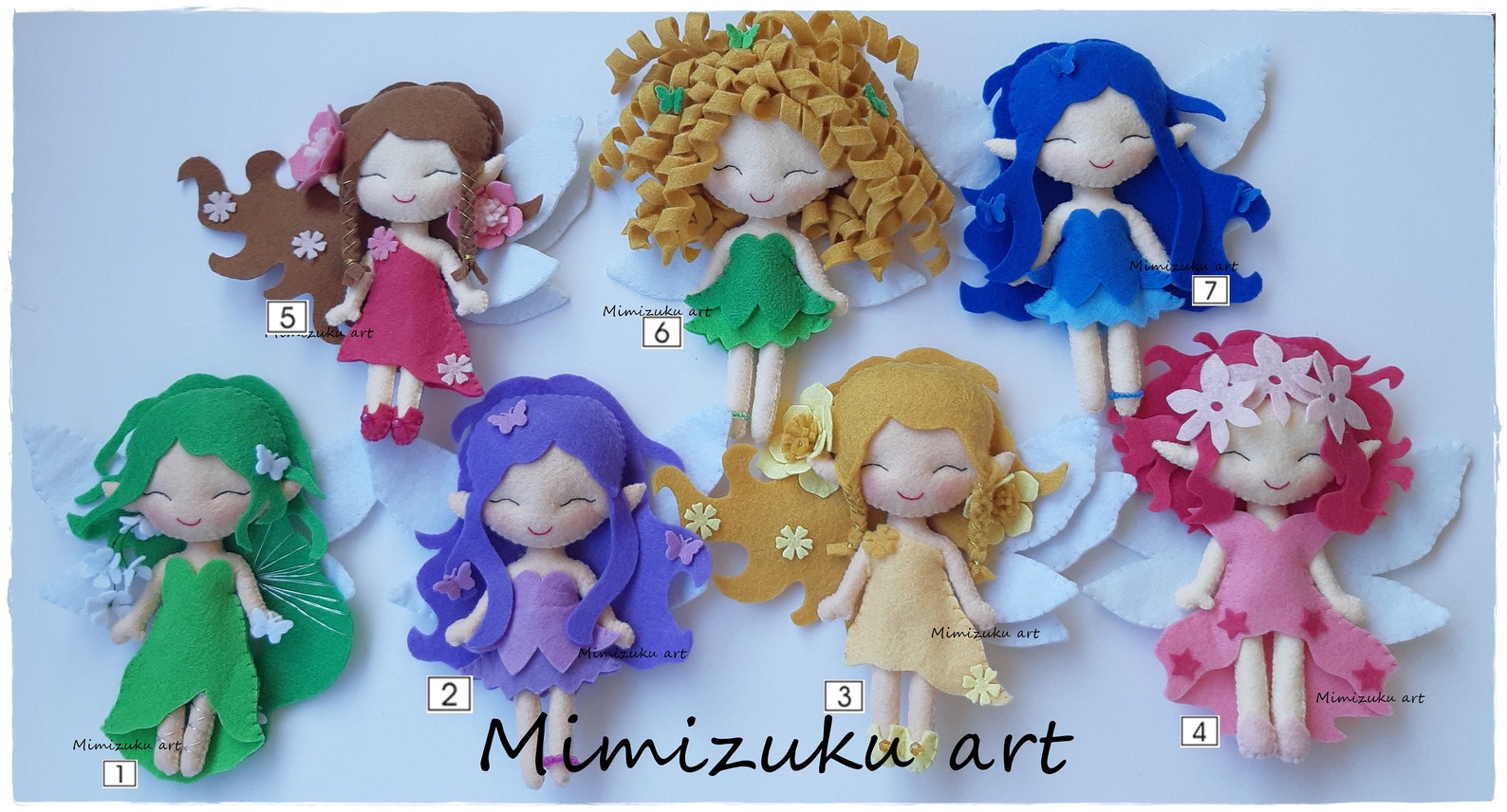 Felt Fairies Sweet Fairies Colors Fairies Magic Fairies - Etsy