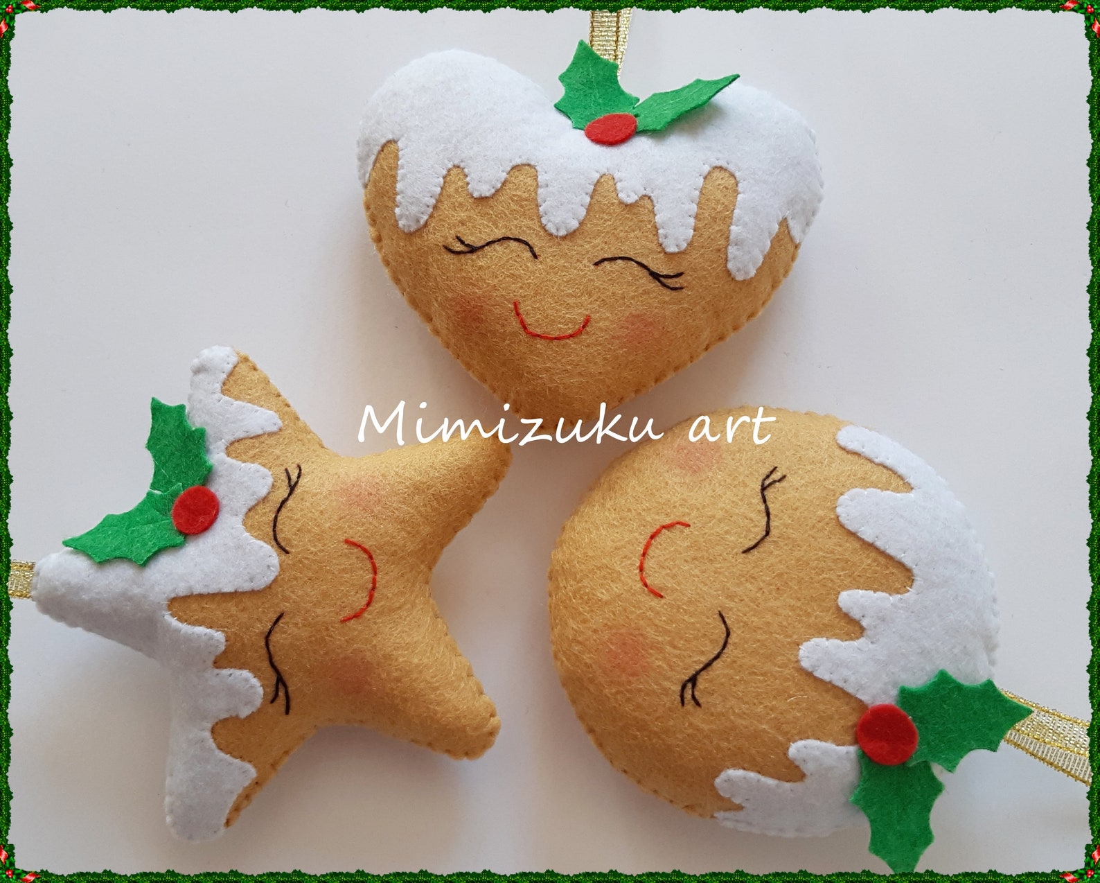 Christmas Felt Pattern Felt Ornament Pattern Felt Ornaments | Etsy