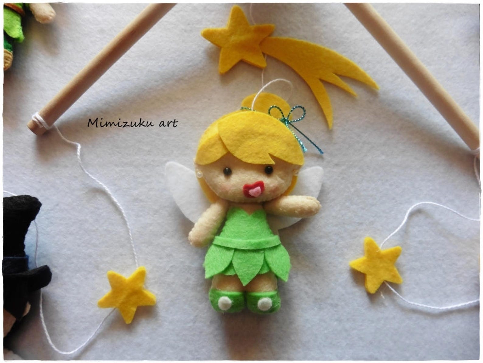 Peter Pan felt mobile newborn gift for babyshower felt | Etsy