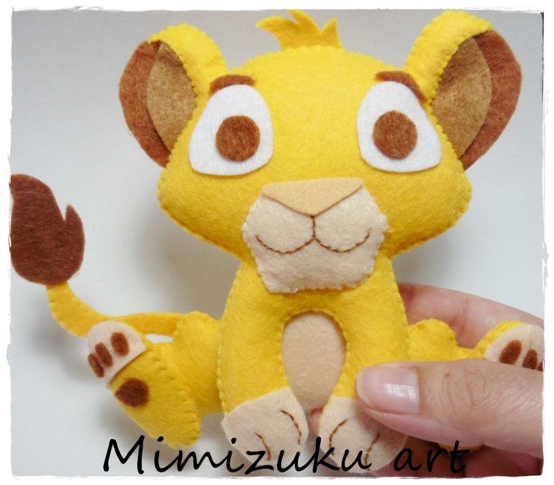 Simba Felt Pattern DIY Sewing Pattern Sewing Pattern for | Etsy