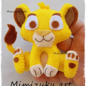 The Lion King Baby Felt Mobile, Felt Mobile Gift for Baby, Newborn Gift ...