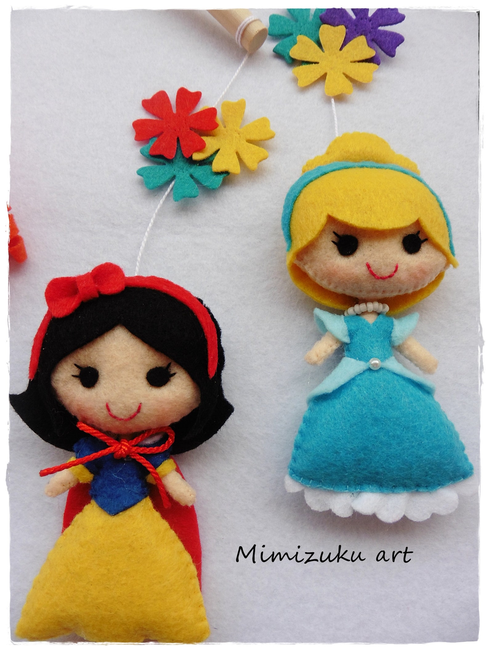 Princesses Mobile Felt Crib Mobile Baby Sprinkle Gift From - Etsy