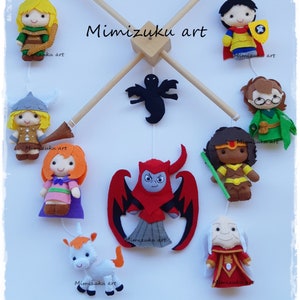Dungeons and Dragons Felt Mobile, Dungeons and Dragons Baby Mobile ...