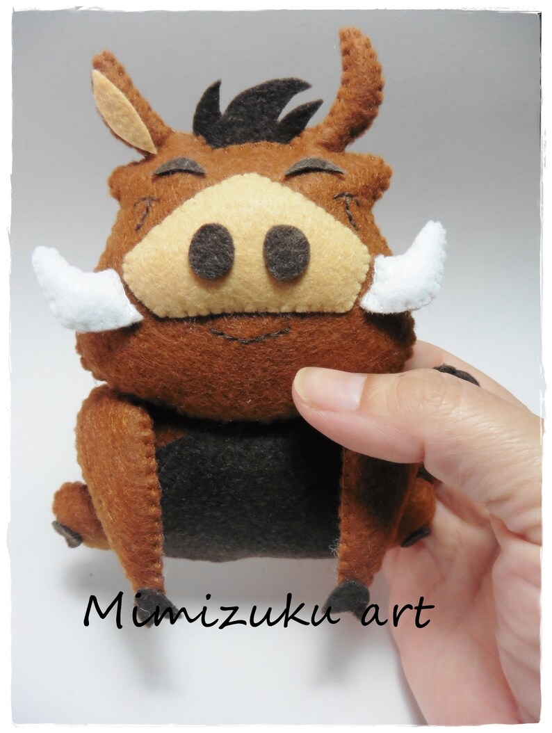 Pumbaa Felt Pattern DIY Sewing Pattern Sewing Pattern for - Etsy