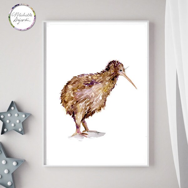 Kiwi Bird Painting - Etsy