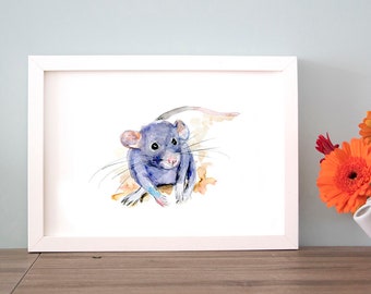 Rat painting | Etsy