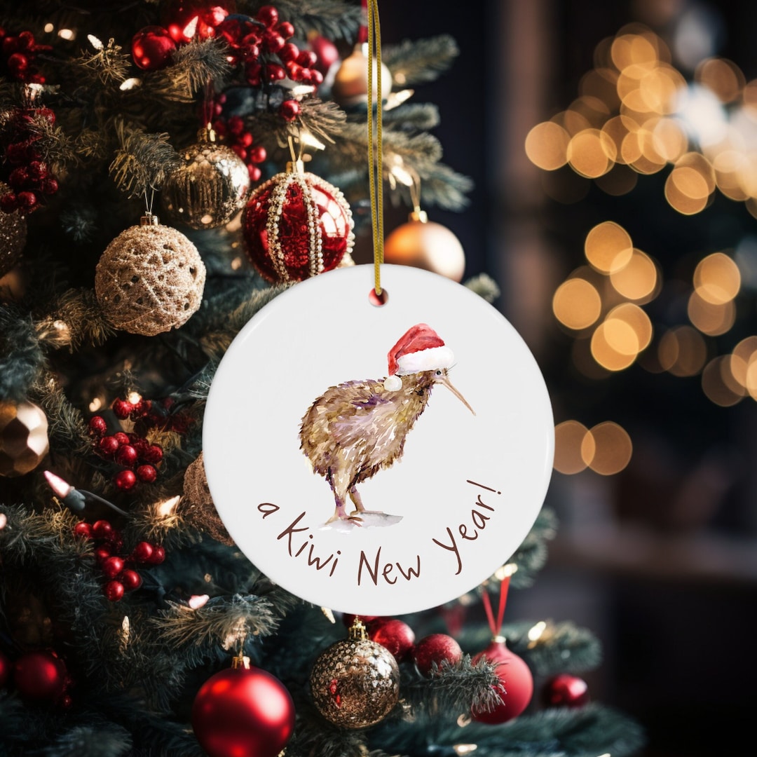 A Kiwi New Year Ornament Christmas Tree Decoration New Zealand Bird ...
