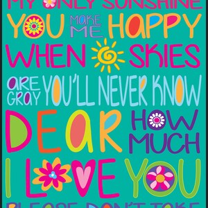 Custom Cork Board - You Are My Sunshine Design Bulletin Board, Pin ...