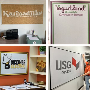 Custom Logo Cork Bulletin Board: Personalized Office Decor - Etsy