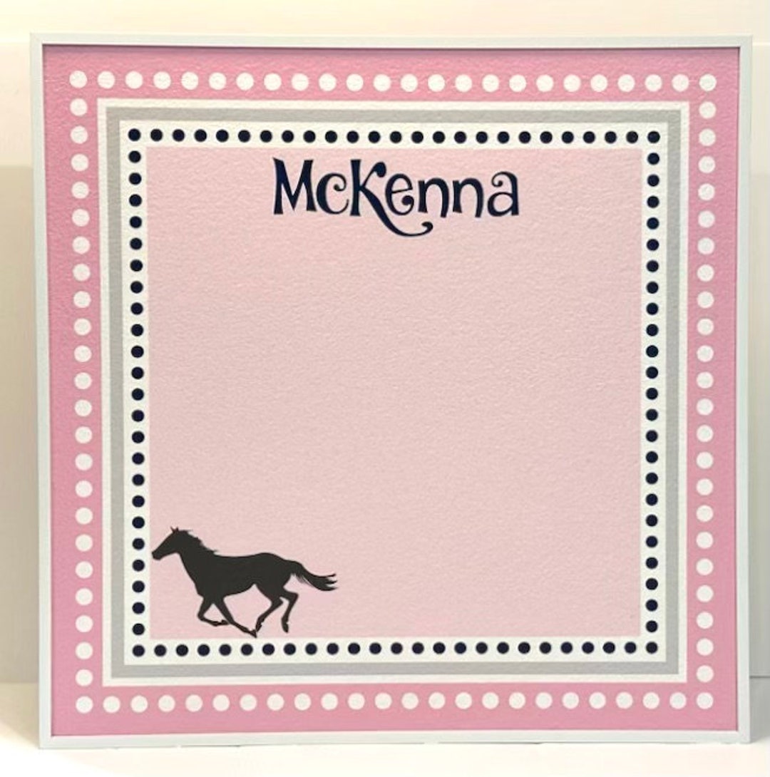 Custom Cork Boards Equestrian Design Bulletin Board, Pin Board - Etsy