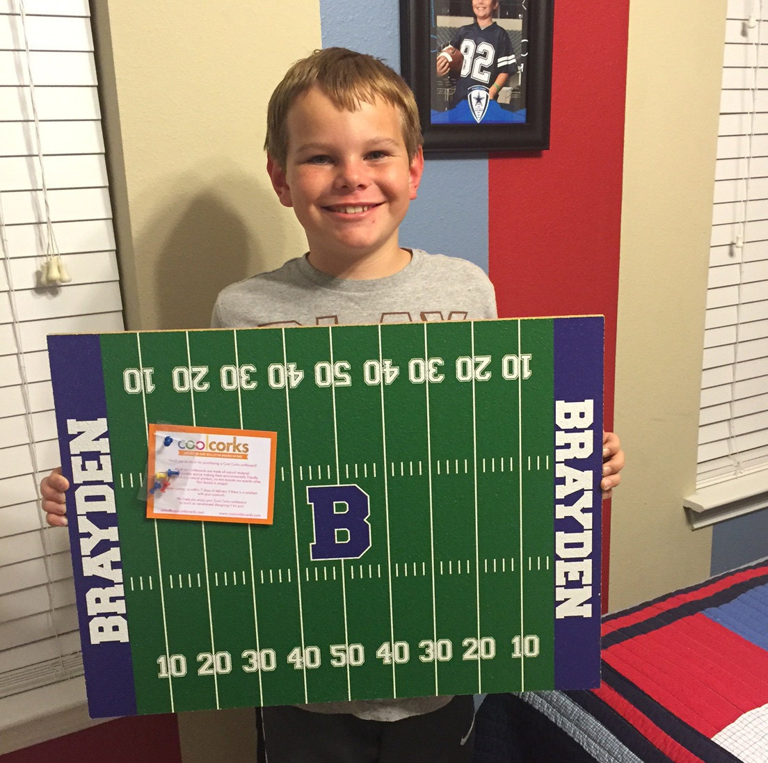 Football Field Poster Board