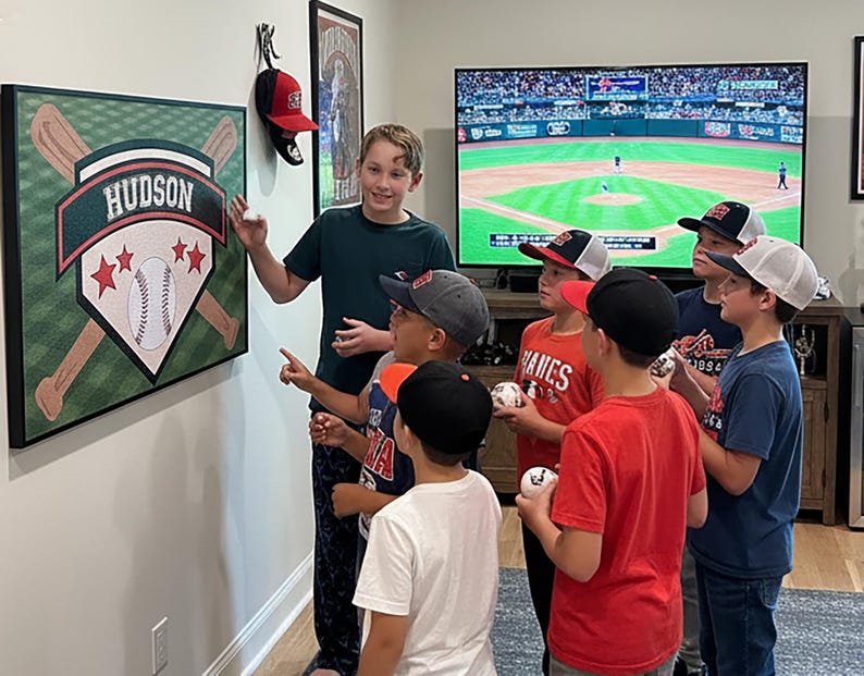 Personalized Baseball Field Cork Board – Custom Team Bulletin Board - Etsy