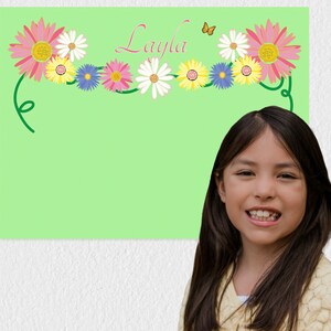 Cork Bulletin Boards for Girls' Room - Garland of Flowers Design, Pin ...