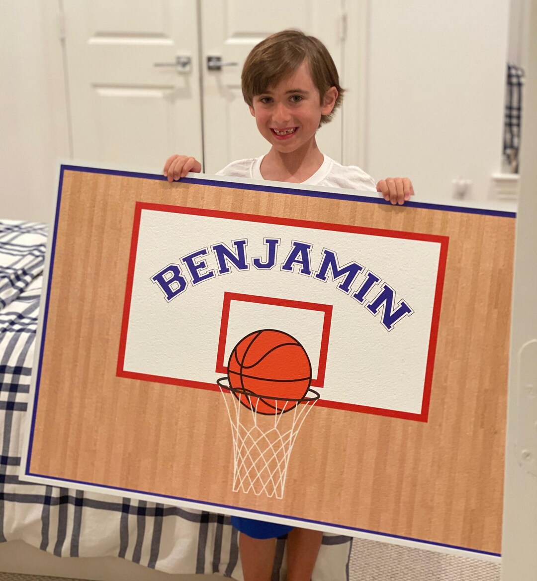 Custom Basketball Backboard Cork Board: Personalized Bulletin Board - Etsy