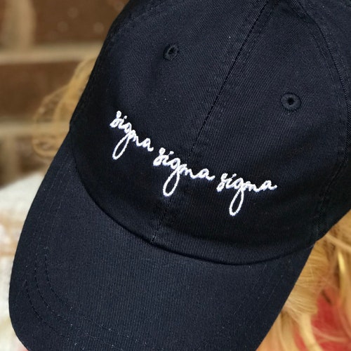 Tri Sigma Cap Officially Licensed Greek Baseball Cap Sigma - Etsy