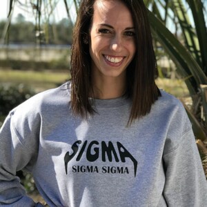 Officially Licensed Sigma Sigma Sigma Drip Crew Neck Sweatshirt - Etsy