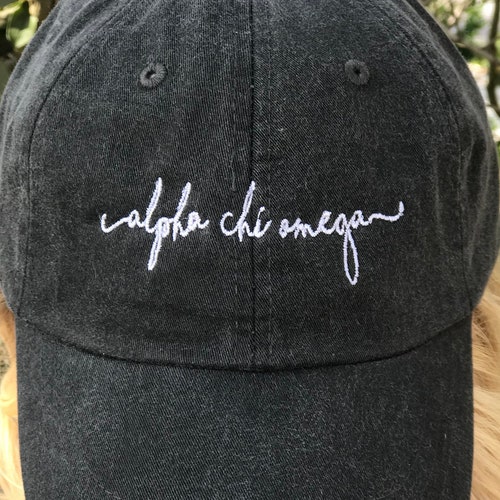 Alpha Chi Omega Script Wooden Sign | Etsy