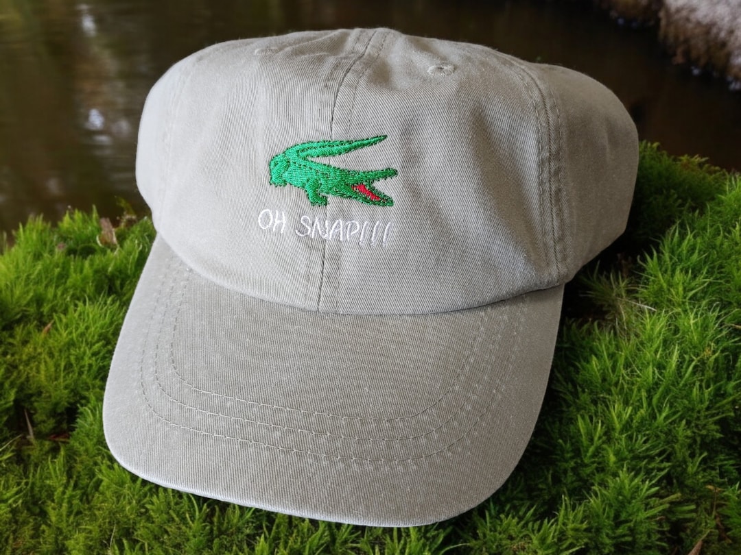 Embroidered Oh Snap! Alligator Cap - Vintage Humorous Baseball Hat ...