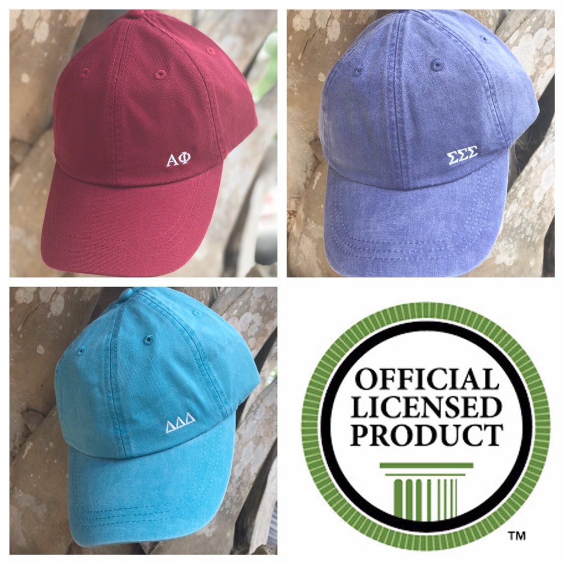 Greek Letter Baseball Cap Officially Licensed Alpha Phi Cap | Etsy