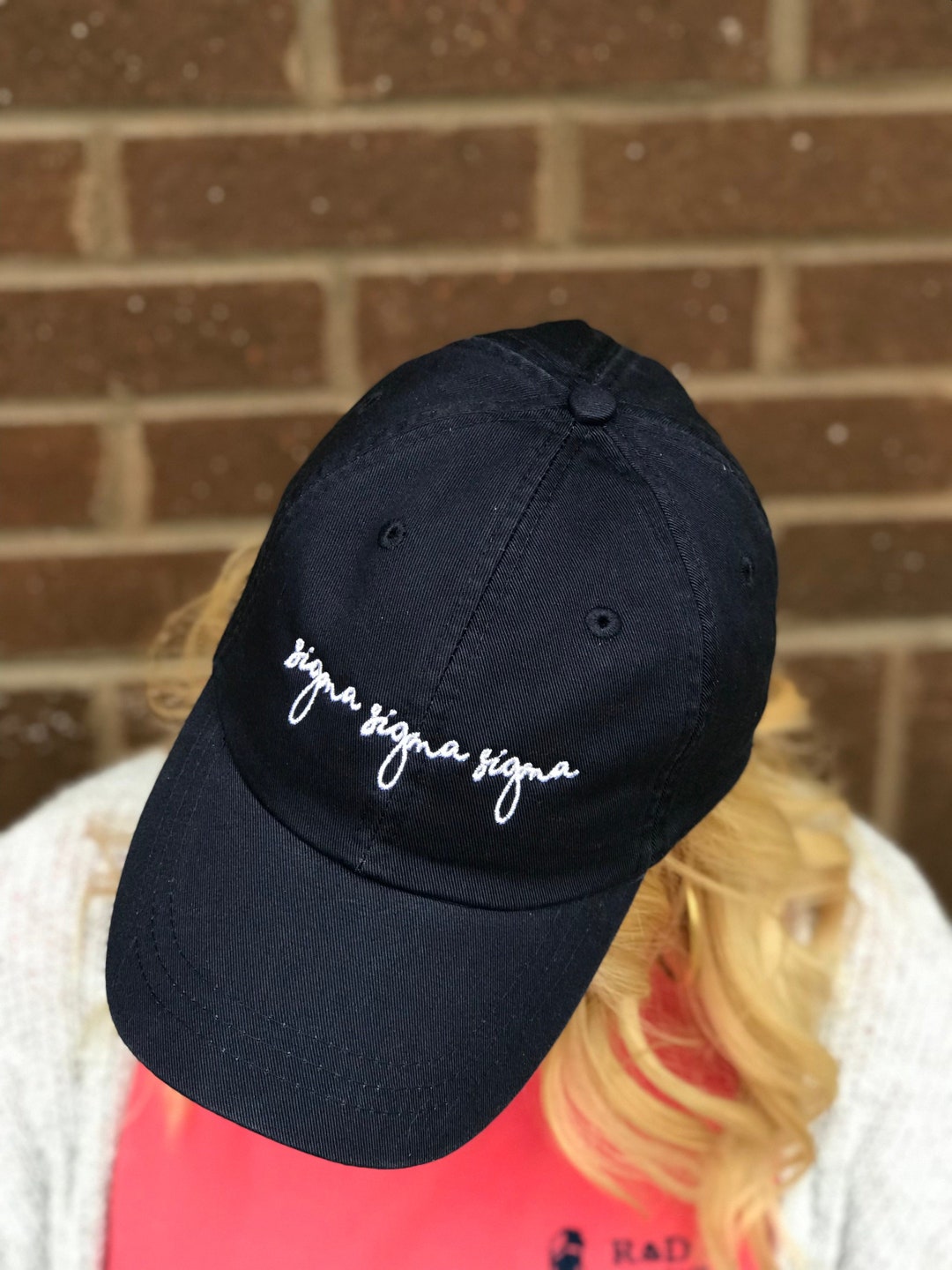 Sigma Sigma Sigma Handwriting Baseball Cap - Officially Licensed Greek ...