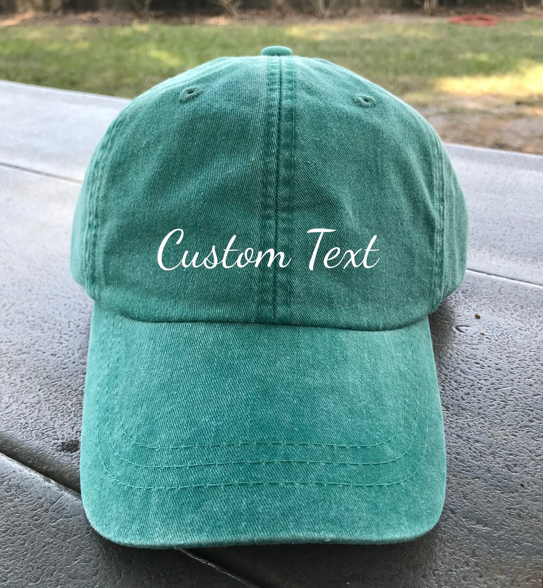 Embroidered Custom Cap - DANCER SCRIPT Baseball Cap - Customizable ...