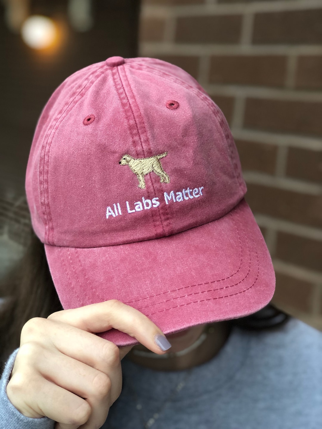 Embroidered All Labs Matter Baseball Hat - Labrador Retreiver Ball Cap ...