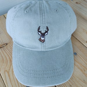 Embroidered Deer Cap - Deer Hunting Season Hat - Mom Dad Wildlife ...