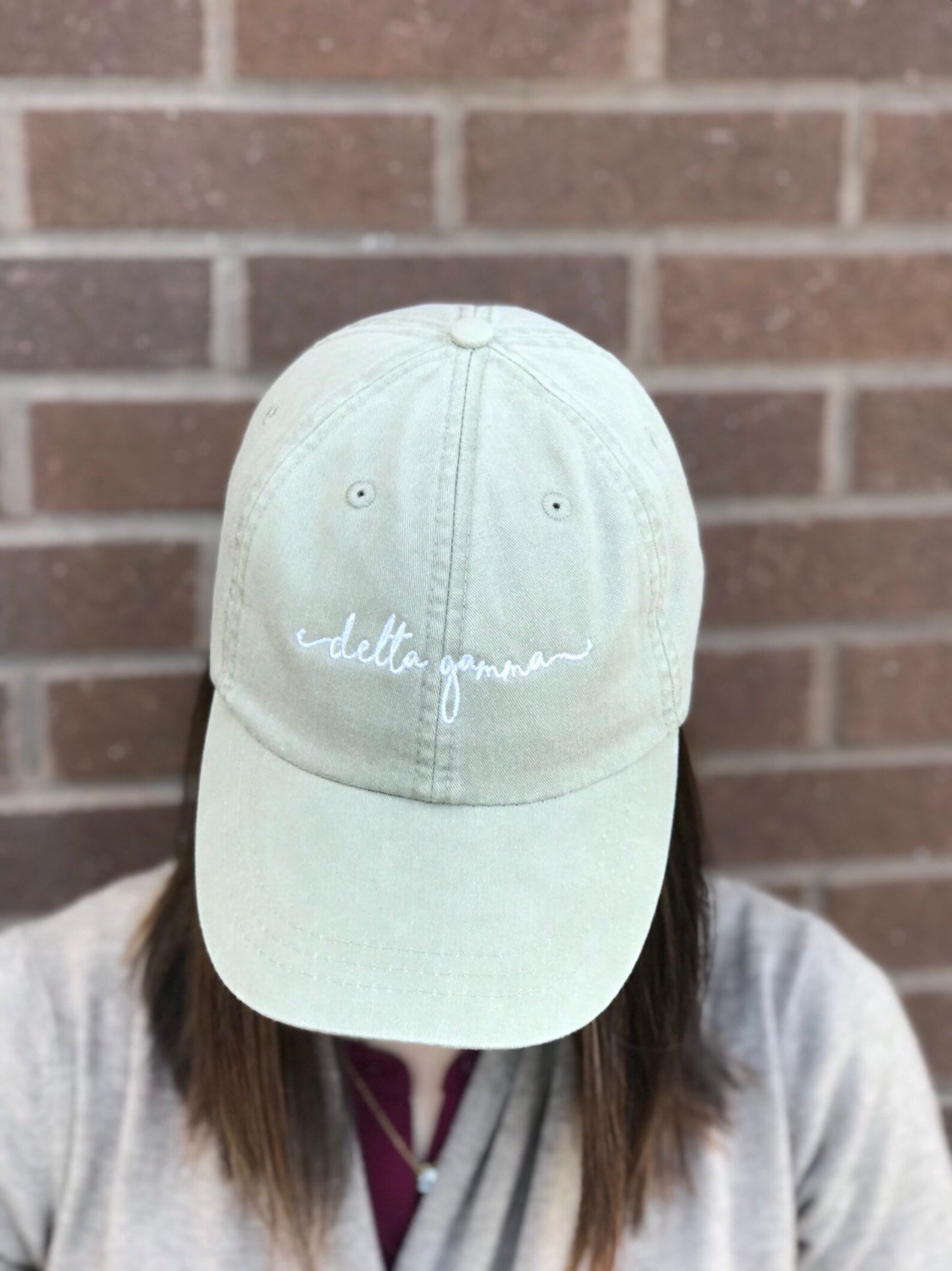 Delta Gamma Handwriting Script Baseball Cap Officially - Etsy