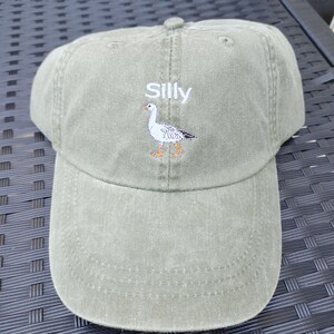 Embroidered Silly Goose Cap Vintage Humorous Baseball Hat Mom Dad ...