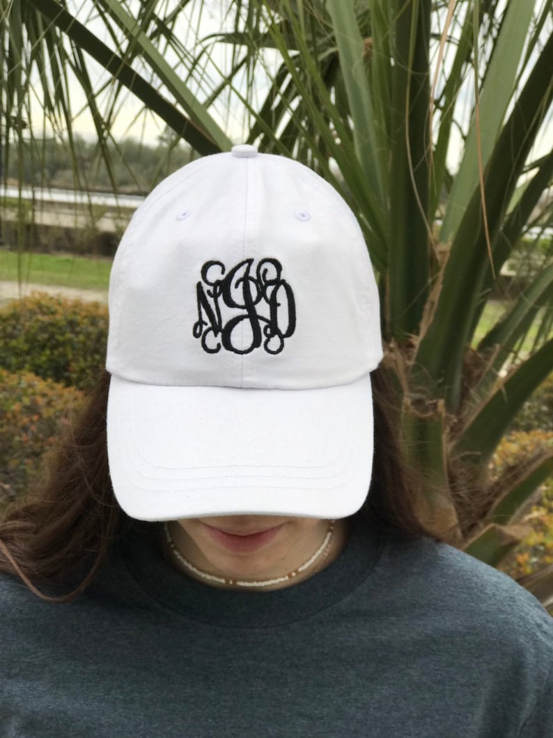 Monogrammed Cap - Etsy