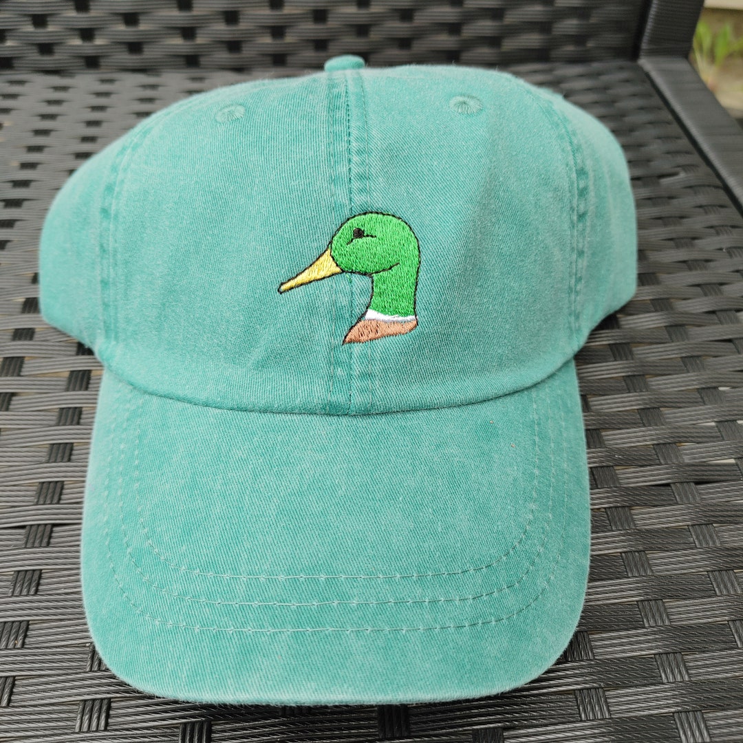 Embroidered Mallard Duck Bird Cap - Hunting Season Hat - Mom Dad ...