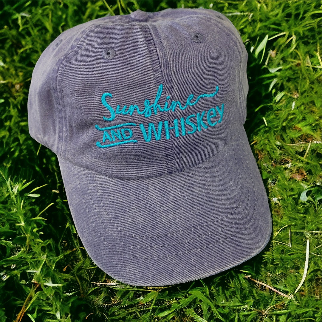 Embroidered Sunshine and Whiskey Cap - Drinking Hats- Spring Break Cap ...