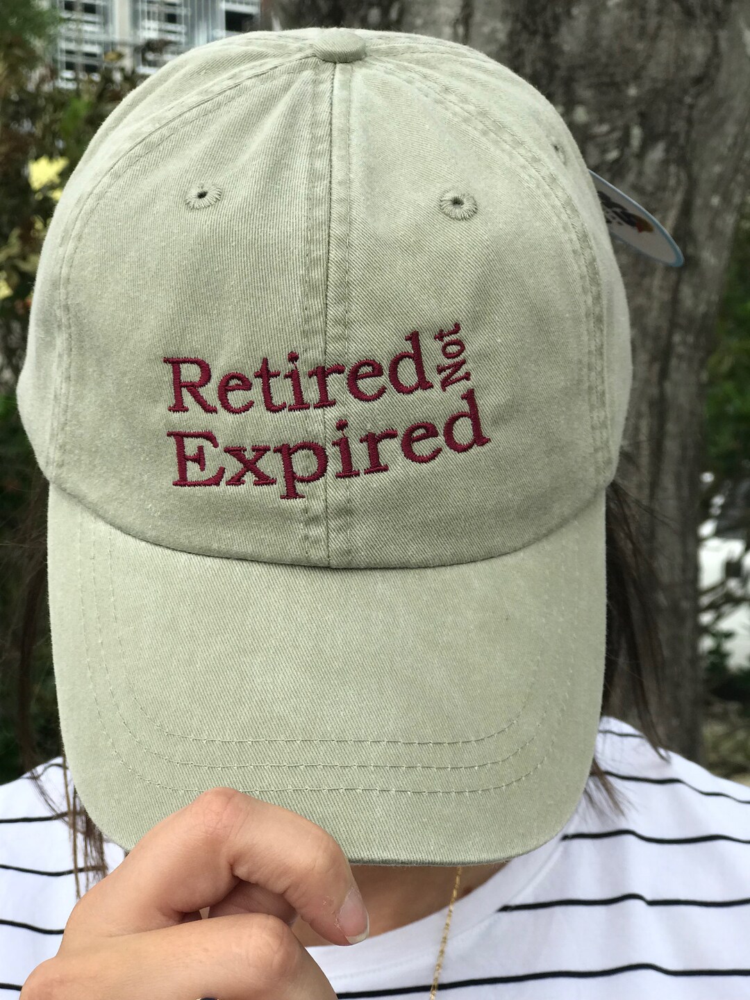 Embroidered Retired Not Expired Cap - Retirement Gifts Christmas Gift ...
