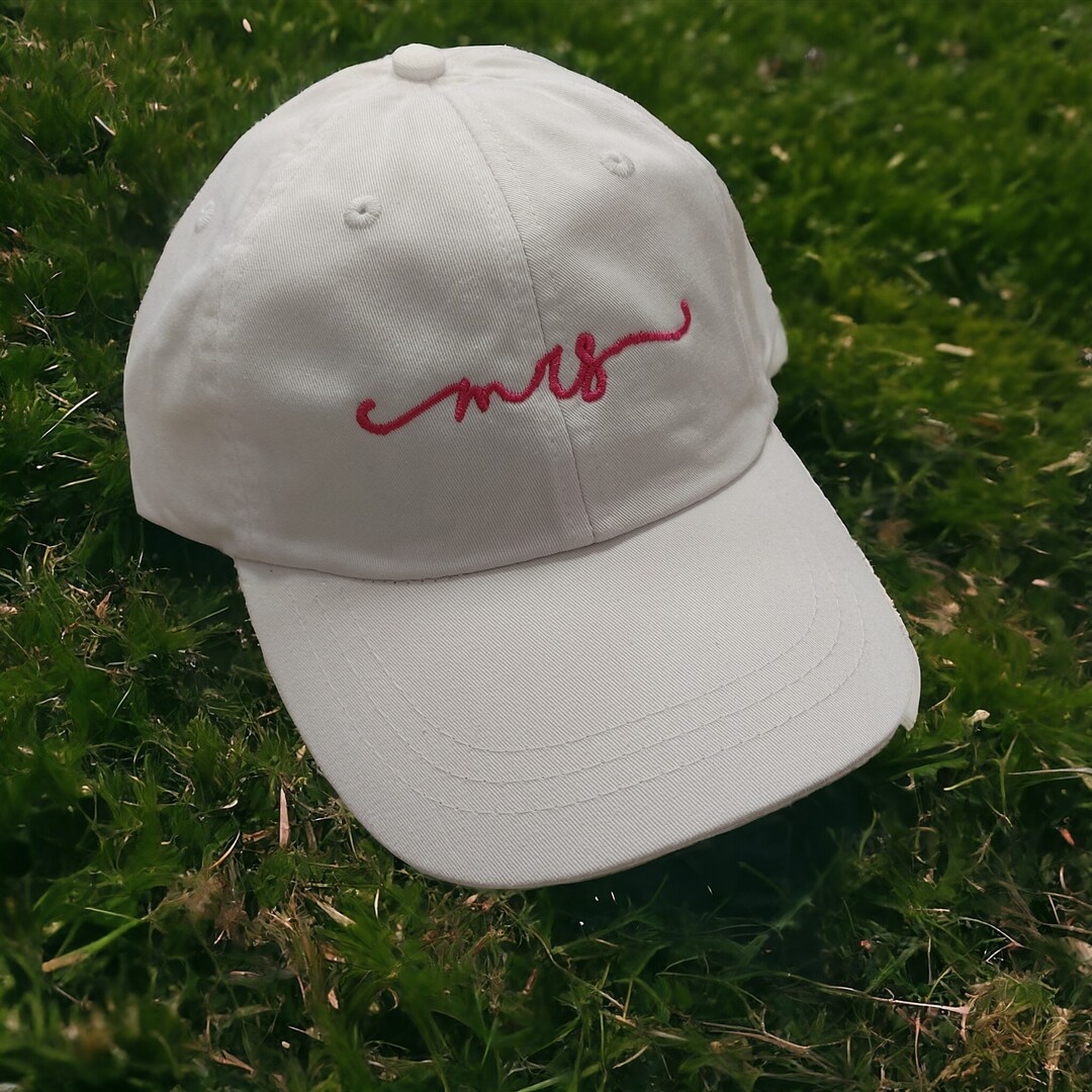 Mrs Handwriting Script Baseball Cap - Bridal Gifts - Custom Hat ...