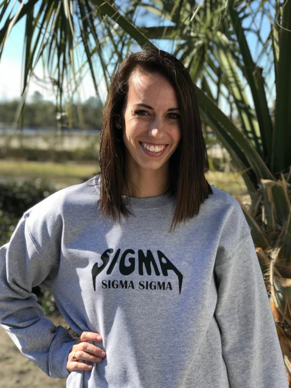 Officially Licensed Sigma Sigma Sigma Drip Crew Neck | Etsy