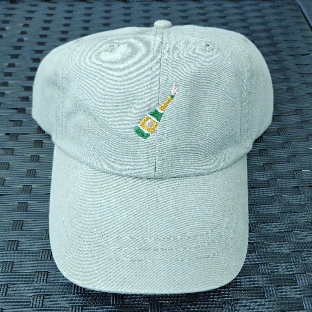 Embroidered Champagne Bottle Hat - Custom Brunch Life Hat - Mimosa ...