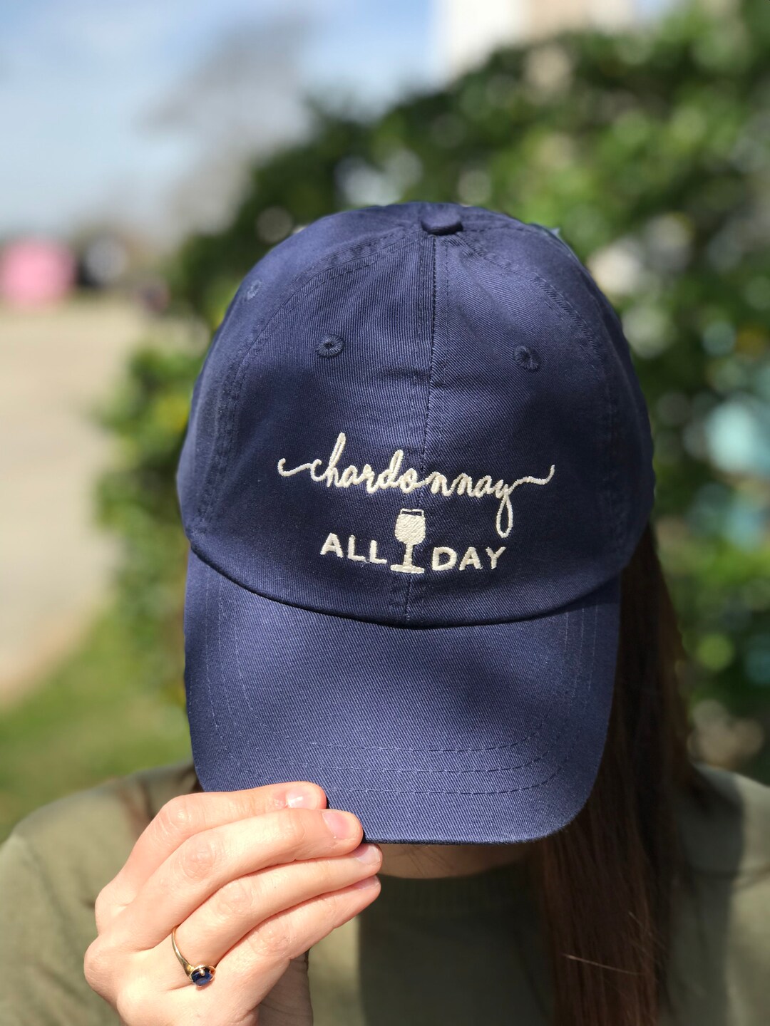 Embroidered Chardonnay All Day Cap- Spring Break Cap - Etsy