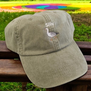 Embroidered Silly Goose Cap - Vintage Humorous Baseball Hat - Mom Dad ...