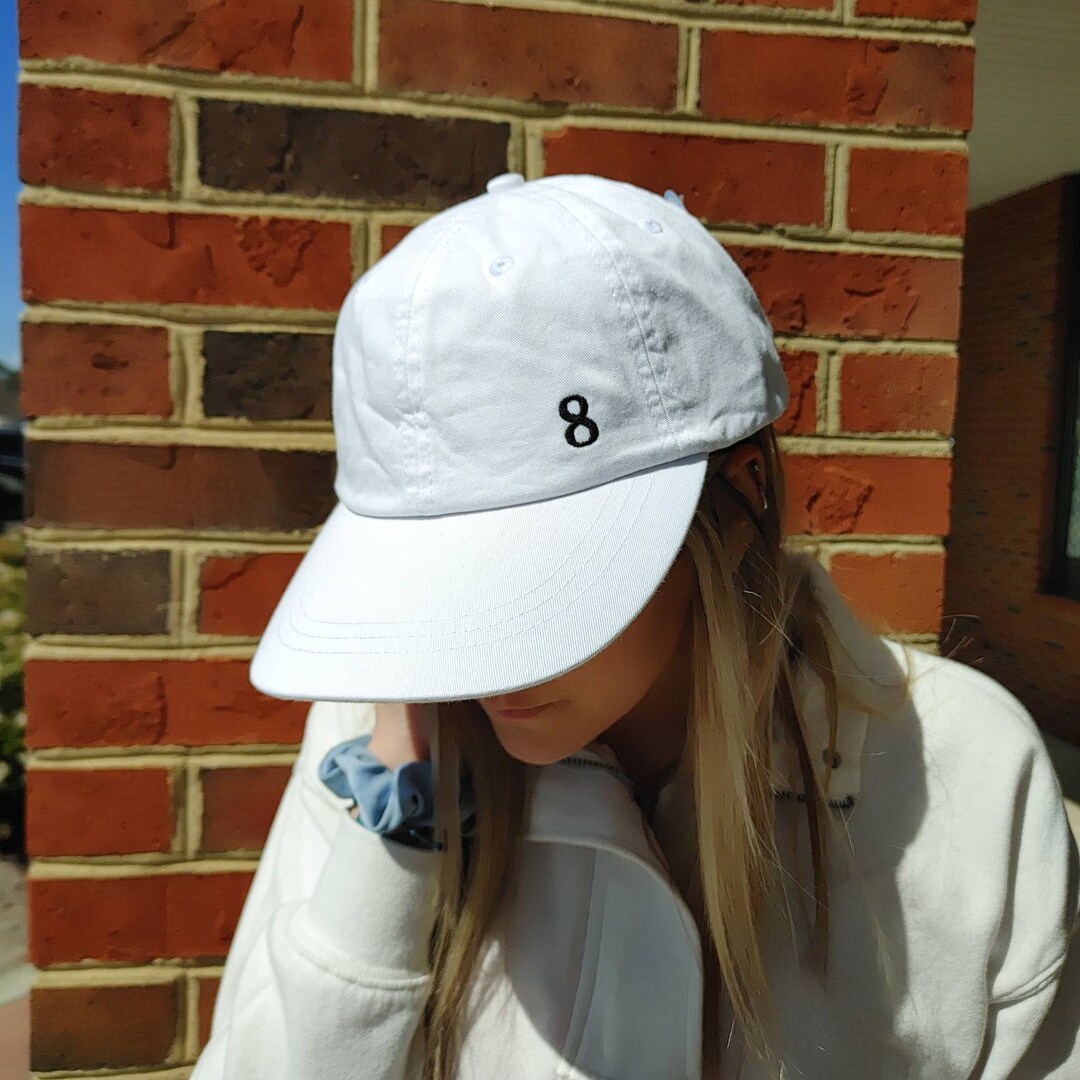 Embroidered Lower Left Number Baseball Cap - Personalized Gifts ...