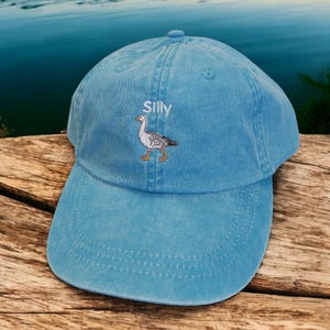 Embroidered Silly Goose Cap - Vintage Humorous Baseball Hat - Mom Dad ...