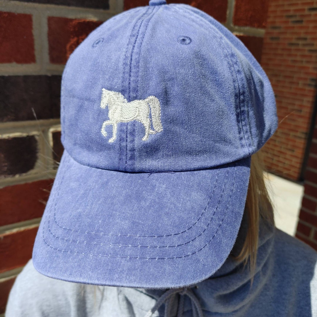 Embroidered Tacking Horse Baseball Cap, Equestrian Hat, Rodeo Hat ...